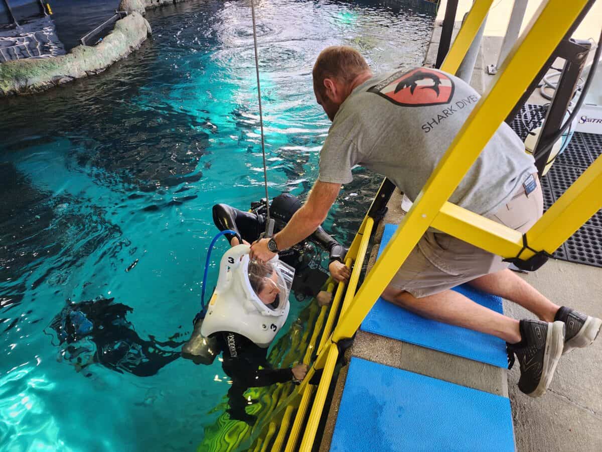 See what it's like to walk underwater with SeaTREK at The Florida Aquarium
