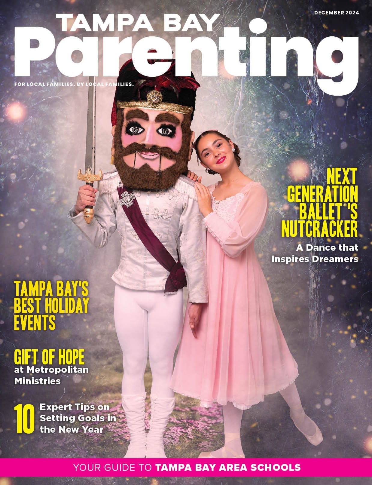December 2024 issue of Tampa Bay Parenting Magazine Nutcracker at The Straz