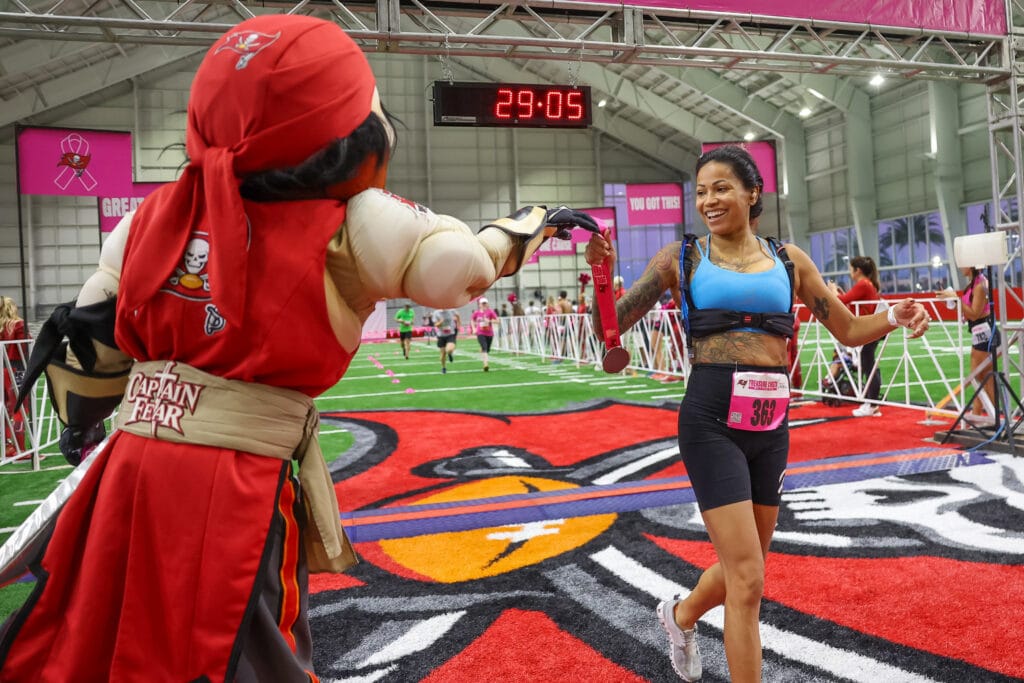 The Tampa Bay Buccaneers Support She is Football Weekend